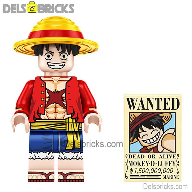 Lego Minifigures One Piece Monkey D Luffy Anime manga series toys 9 ...
