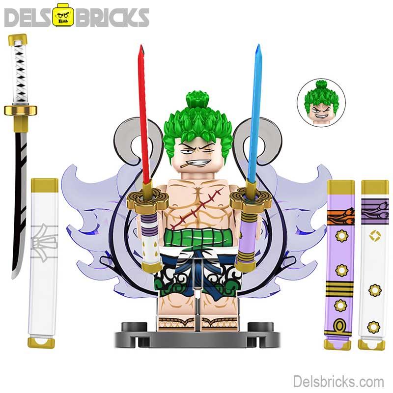 Lego Minifigures One Piece Roronoa Zoro Anime manga series new toys 11 ...